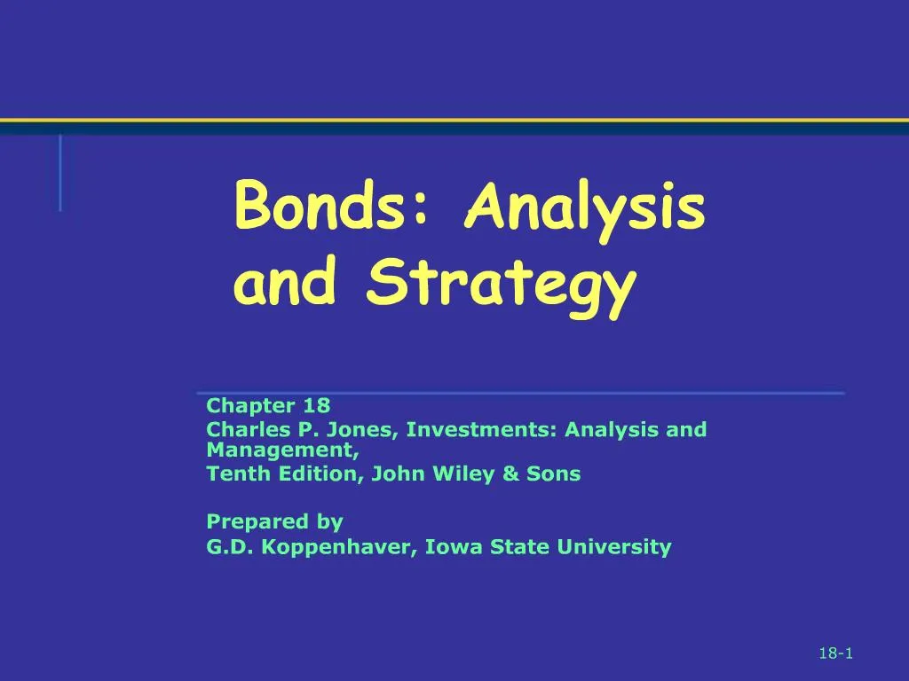 PPT - Bonds: Analysis and Strategy PowerPoint Presentation, free ...