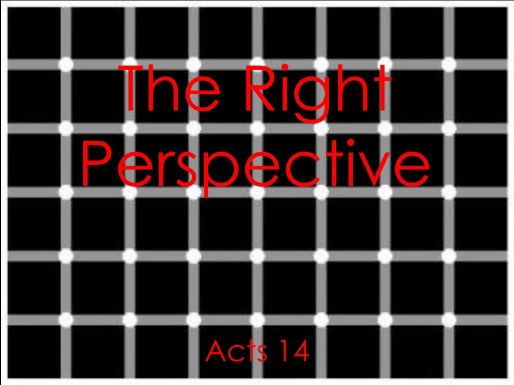 PPT - The Right Perspective PowerPoint Presentation, free download - ID ...