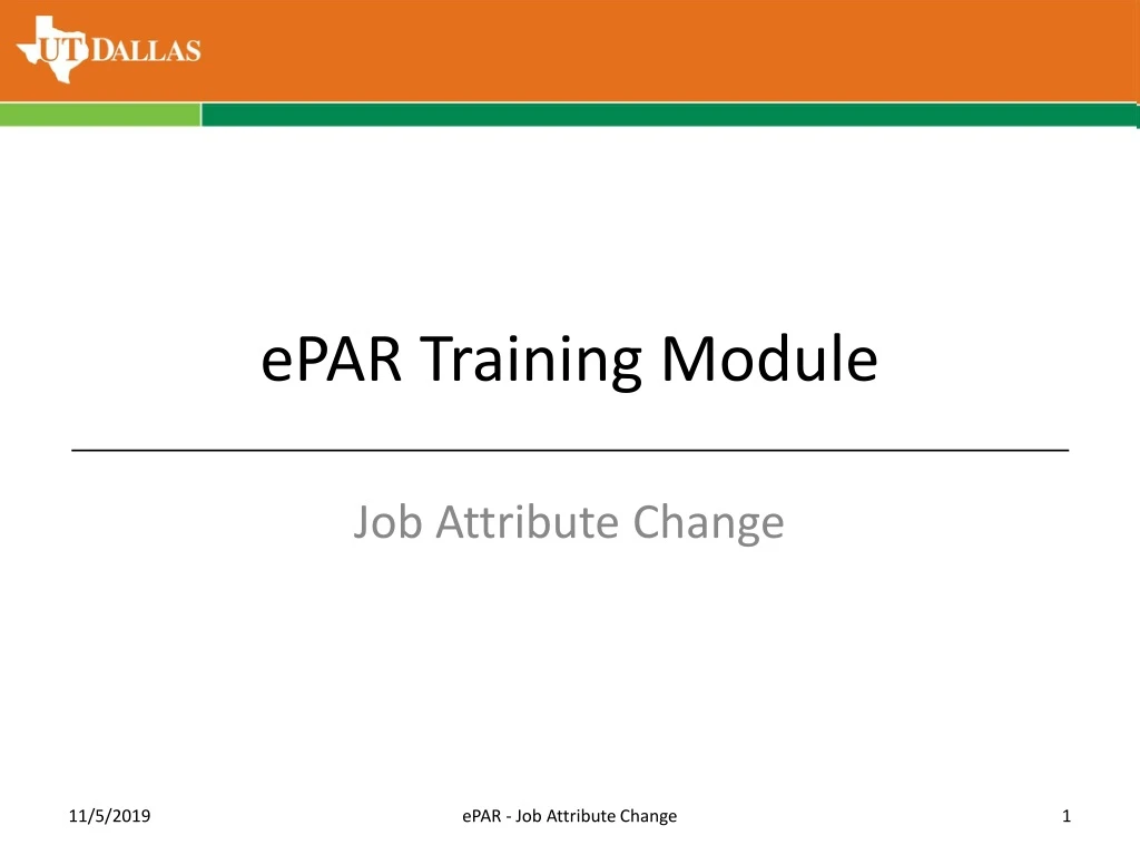 PPT - ePAR Training Module PowerPoint Presentation, free download - ID ...