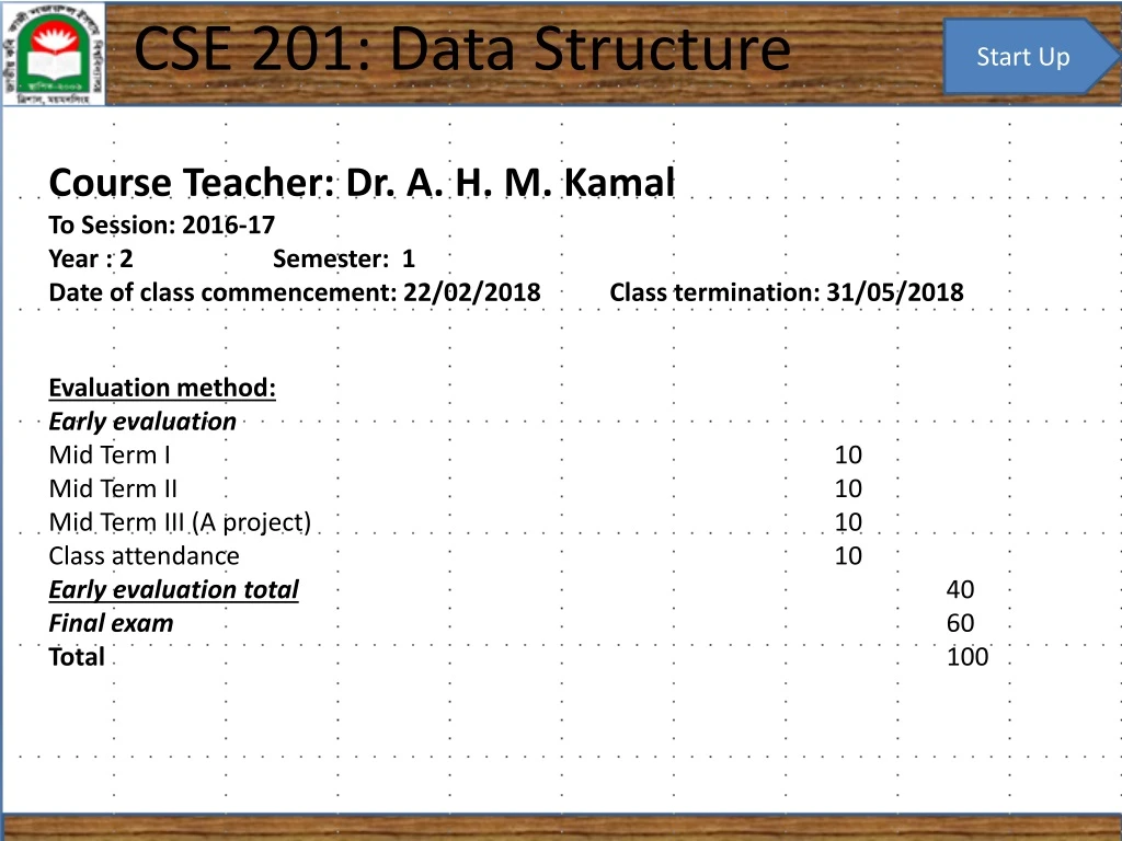 PPT - CSE 201: Data Structure PowerPoint Presentation, free download - ID:8929889