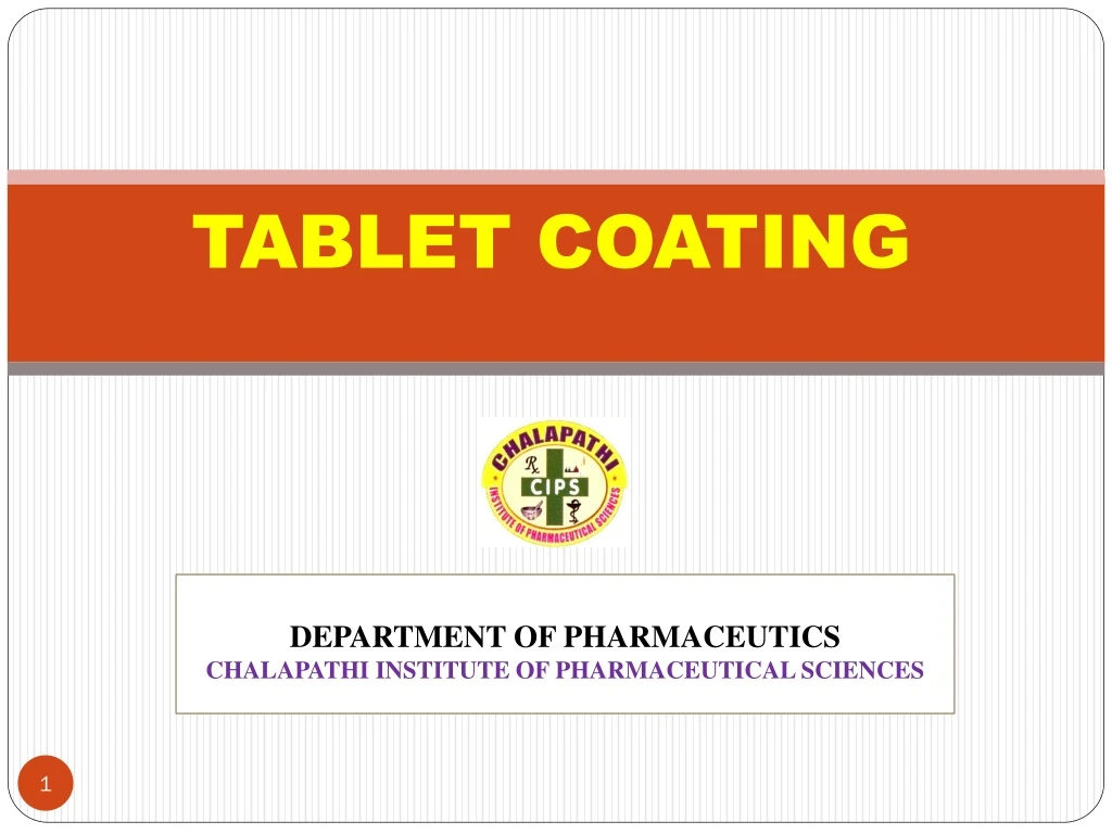 PPT - TABLET COATING PowerPoint Presentation, free download - ID:8930373