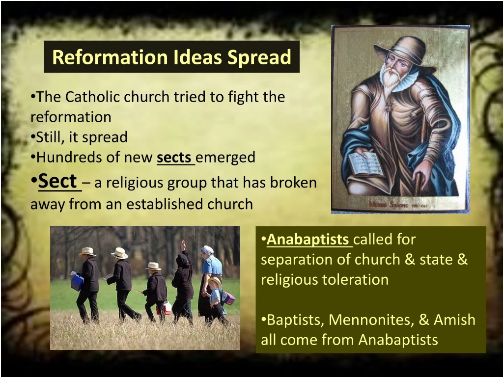 PPT - Reformation Ideas Spread PowerPoint Presentation, free download ...