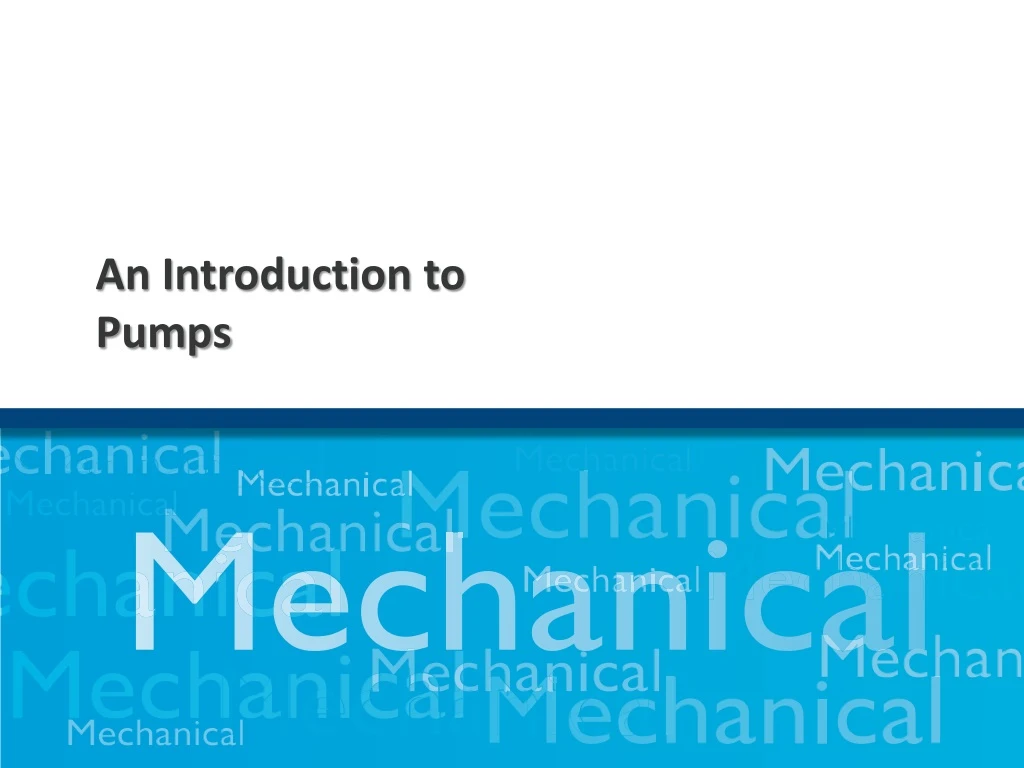PPT - An Introduction to Pumps PowerPoint Presentation, free download ...