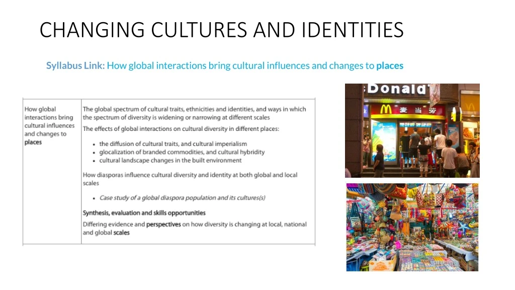 PPT - CHANGING CULTURES AND IDENTITIES PowerPoint Presentation, free ...