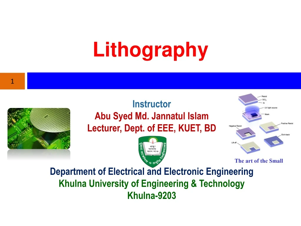 PPT - Lithography PowerPoint Presentation, free download - ID:8935779