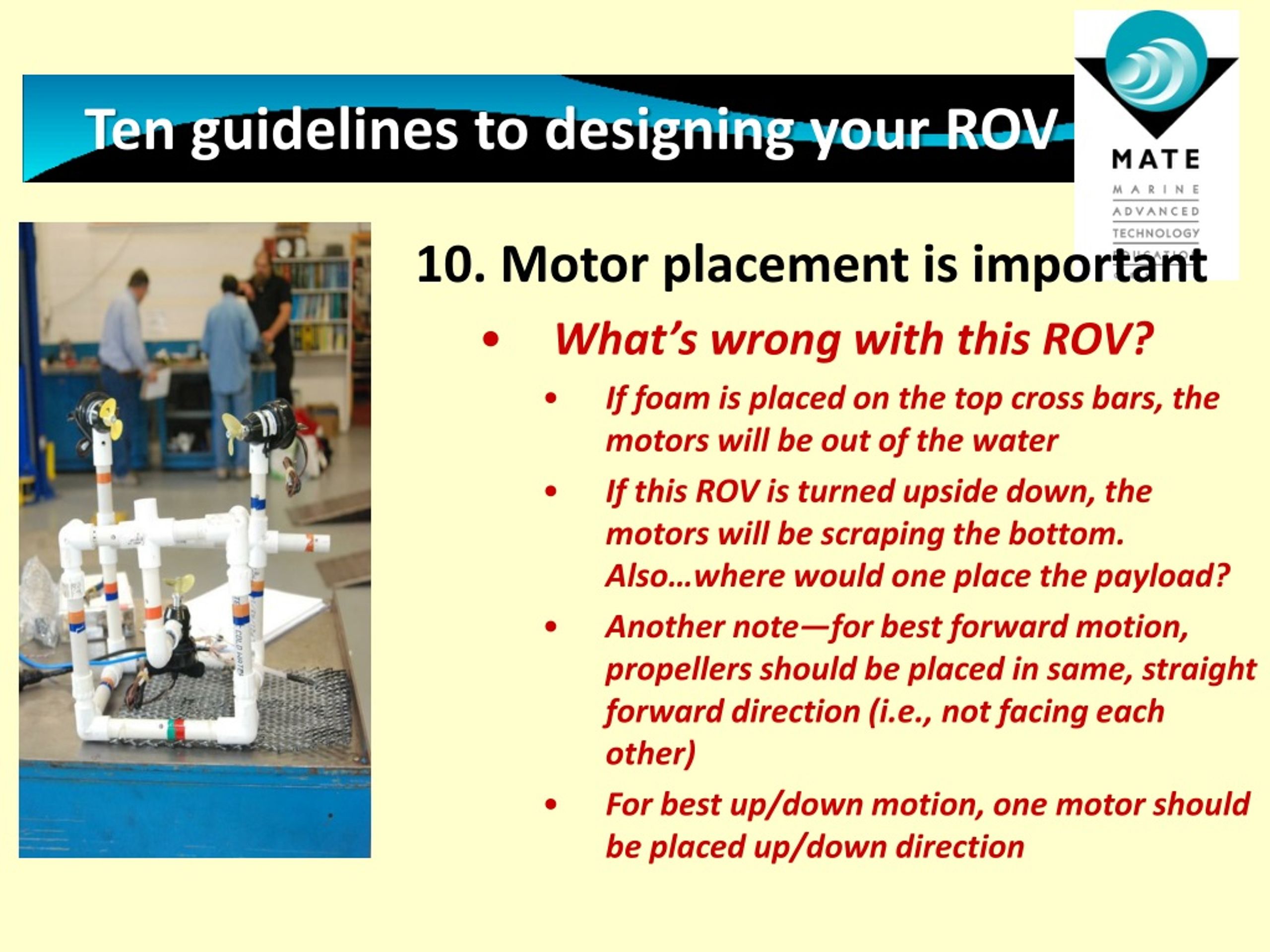 PPT - Building Underwater Remotely Operated Vehicles (ROVs) in ...