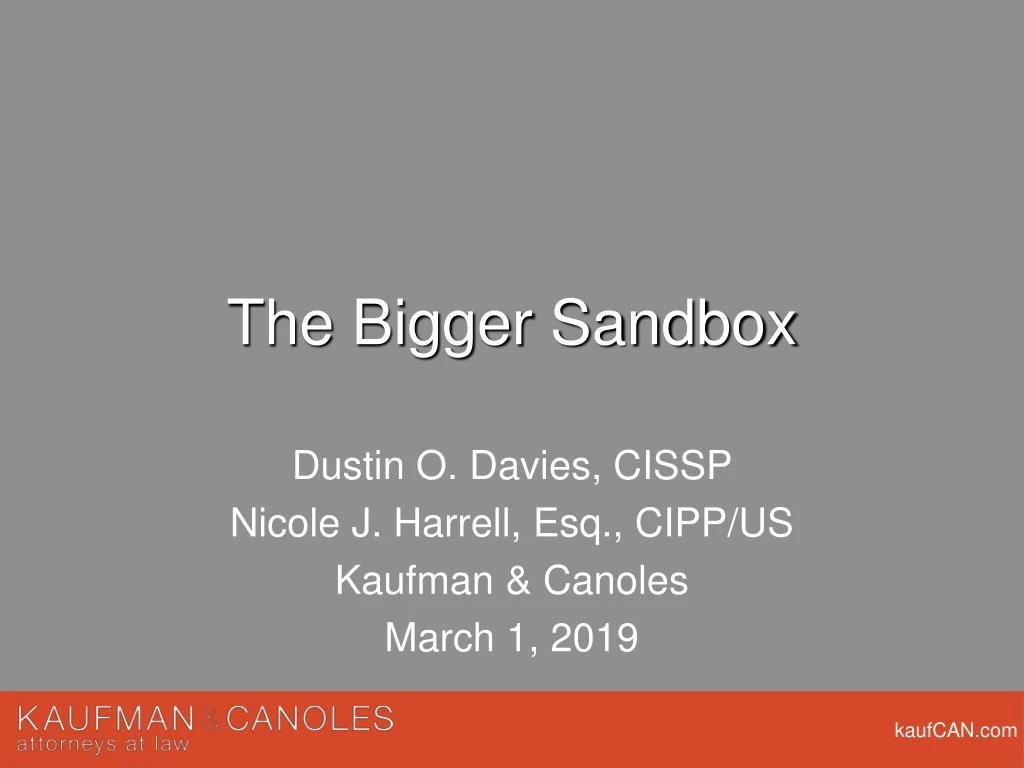 PPT - The Bigger Sandbox PowerPoint Presentation, free download - ID ...
