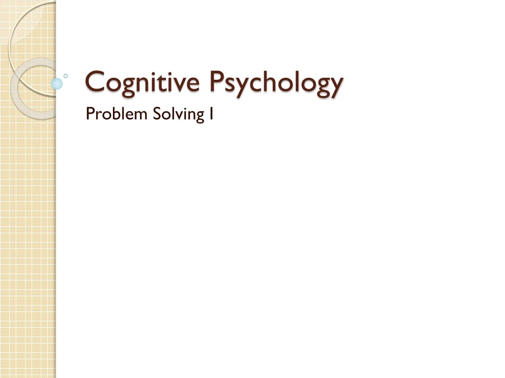 PPT - Cognitive Psychology PowerPoint Presentation, free download - ID ...