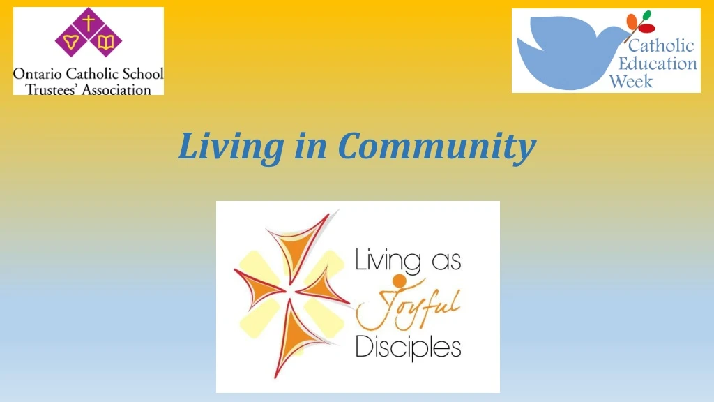 PPT - Living in Community PowerPoint Presentation, free download - ID ...