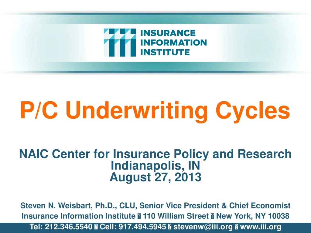 PPT - P/C Underwriting Cycles PowerPoint Presentation, free download - ID:8938946