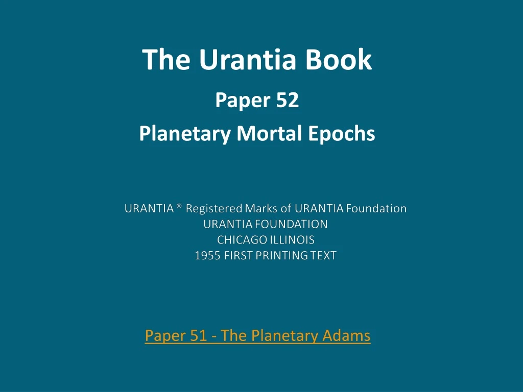 PPT - The Urantia Book PowerPoint Presentation, free download - ID:8939101