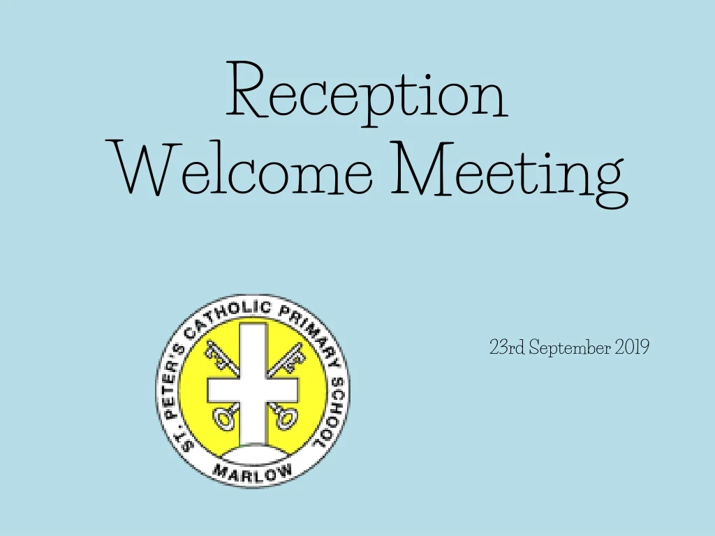 PPT - Reception Welcome Meeting PowerPoint Presentation, free download ...