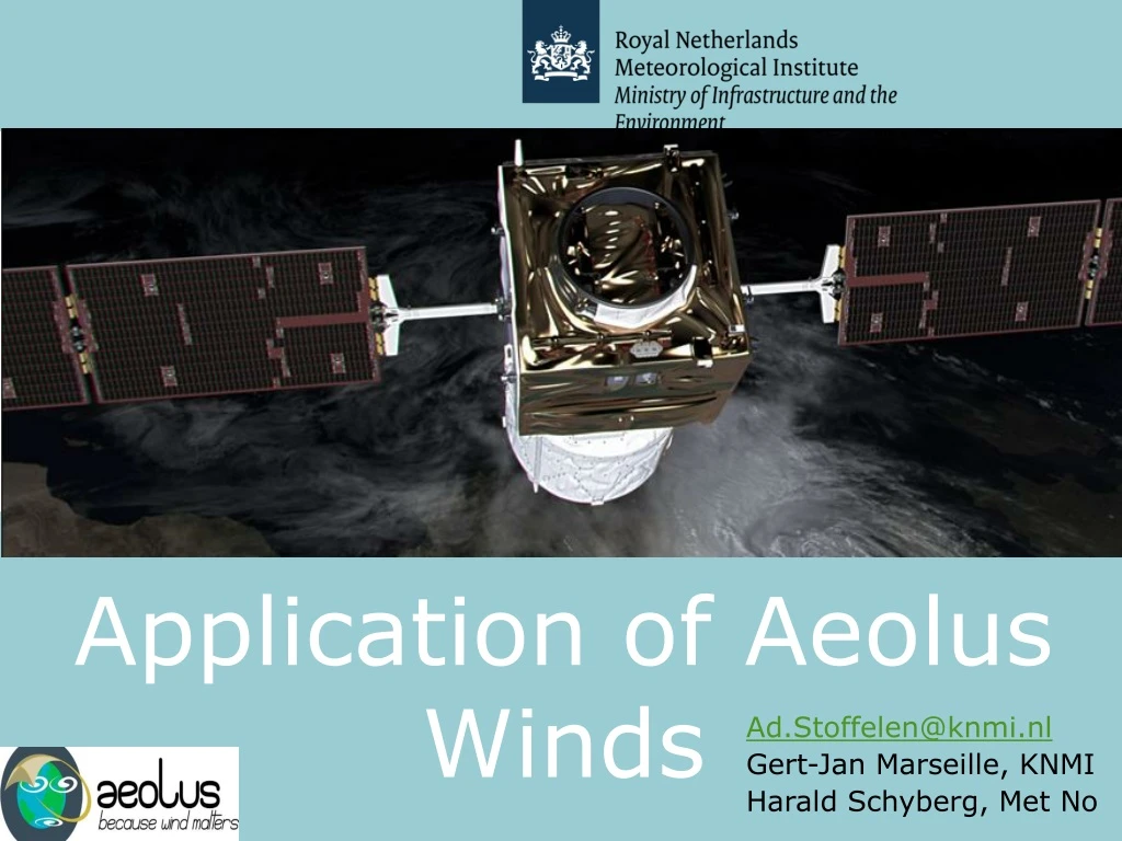 PPT - Application of Aeolus Winds PowerPoint Presentation, free ...