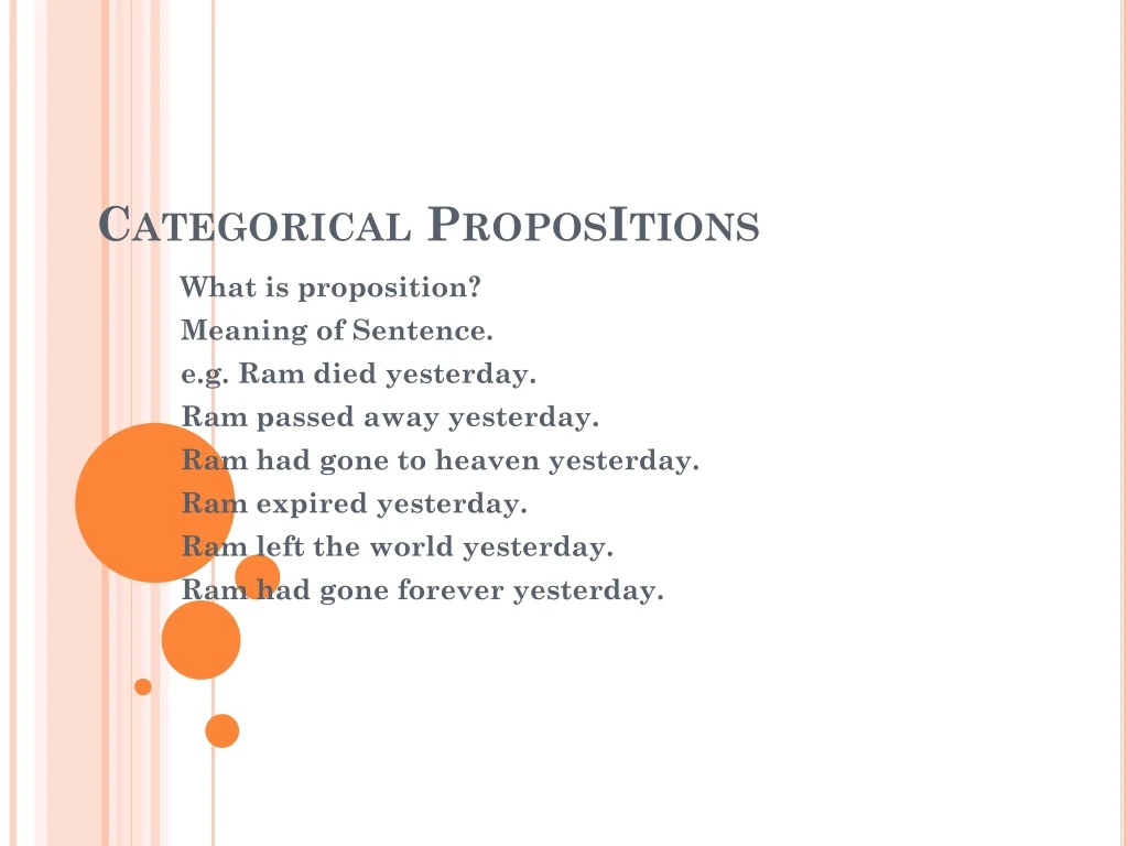 PPT - Categorical ProposItions PowerPoint Presentation, free download ...