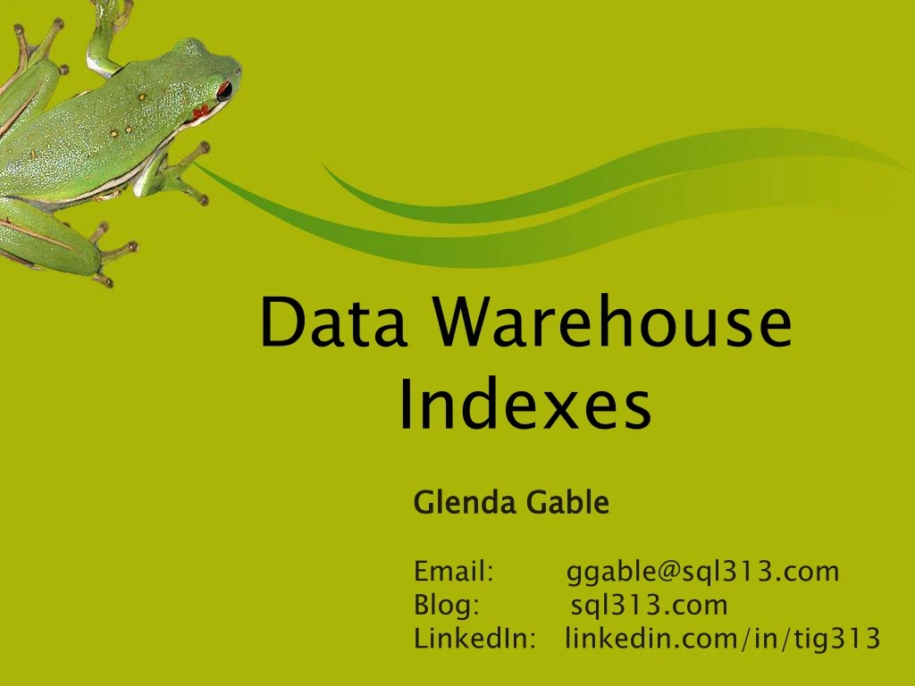 PPT - Data Warehouse Indexes PowerPoint Presentation, free download ...