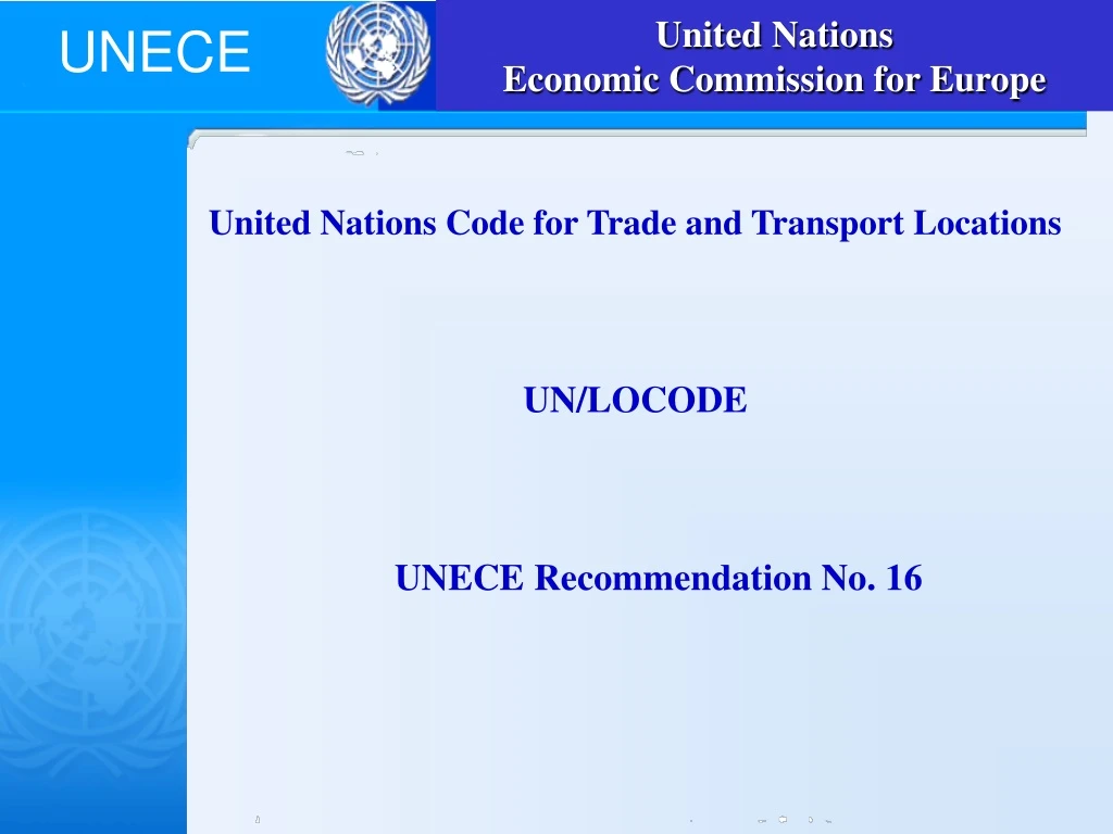 PPT - UN/LOCODE PowerPoint Presentation, free download - ID:8945332