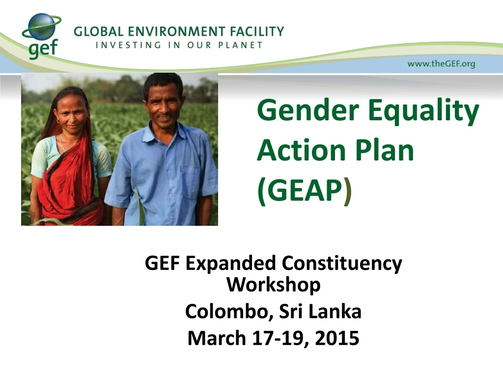 PPT - Gender Equality Action Plan ( GEAP ) PowerPoint Presentation ...
