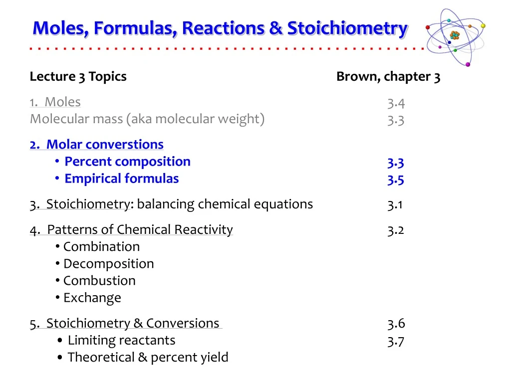 PPT - Moles, Formulas, Reactions & Stoichiometry PowerPoint ...