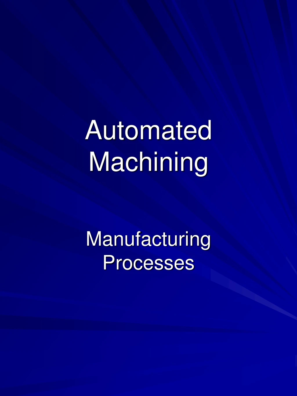 PPT - Automated Machining PowerPoint Presentation, free download - ID ...