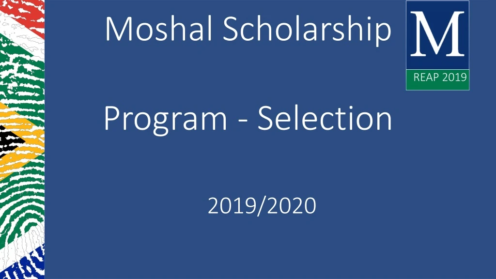 PPT - Moshal Scholarship Program - Selection PowerPoint Presentation ...