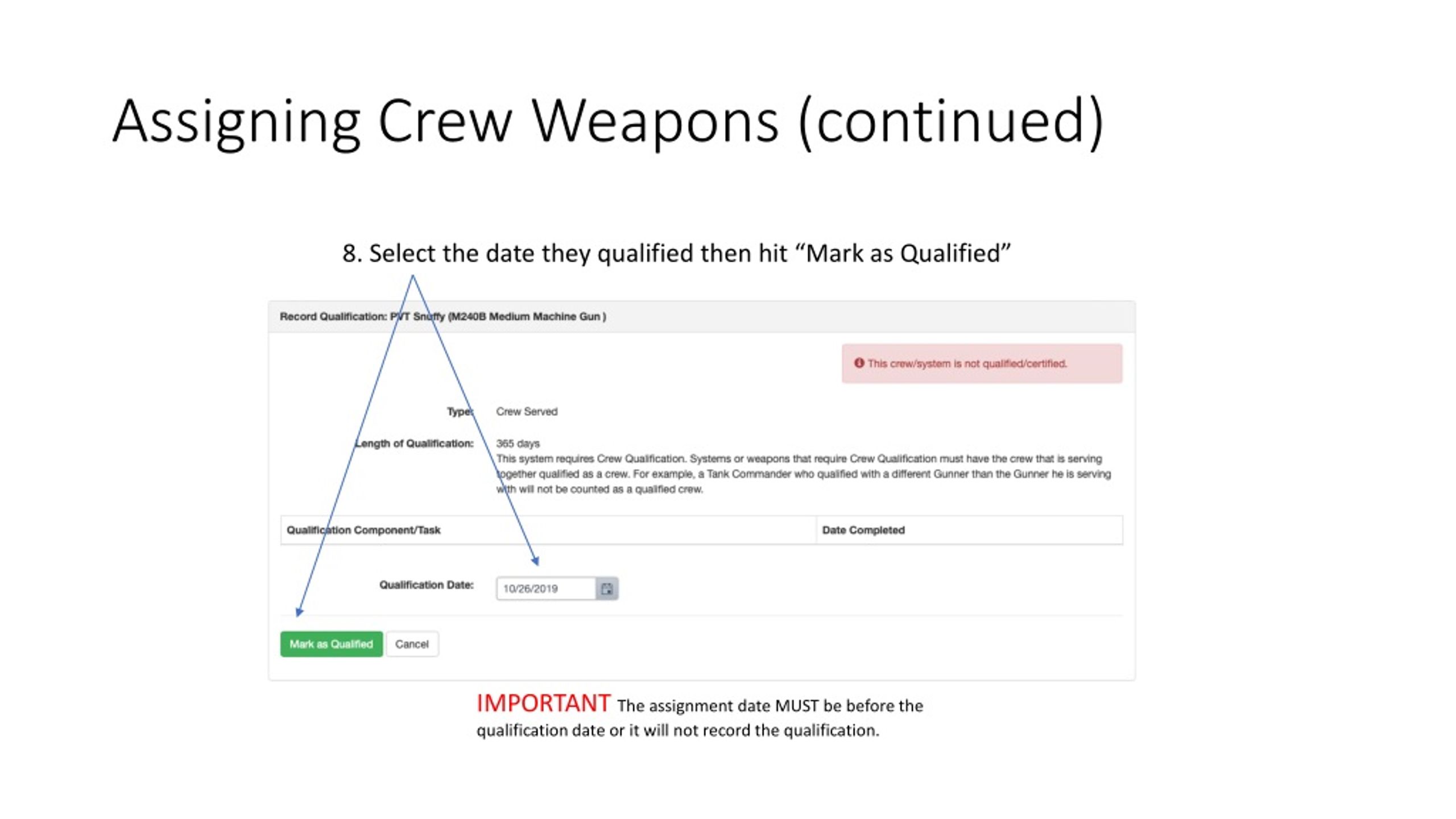 PPT - DTMS Qualification Update Guidance for Weapon Systems PowerPoint ...