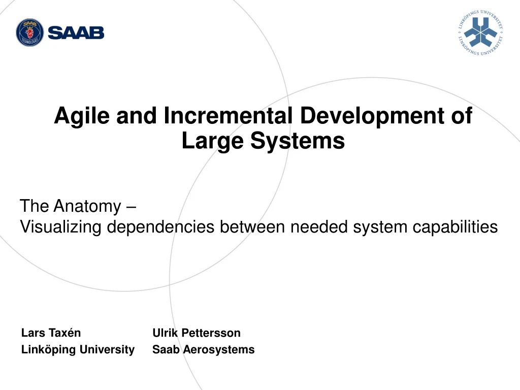 PPT - Agile and Incremental Development of Large Systems PowerPoint ...