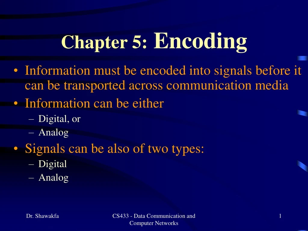 Ppt Chapter 5 Encoding Powerpoint Presentation Free Download Id 8953543