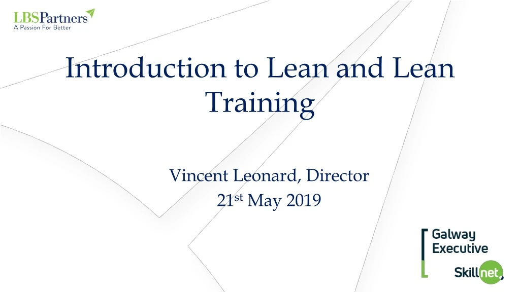 PPT - Introduction to Lean and Lean Training PowerPoint Presentation ...