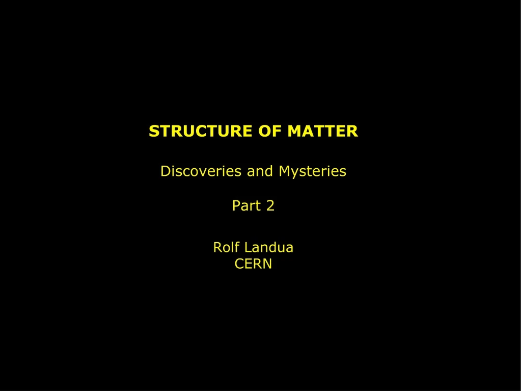 PPT - STRUCTURE OF MATTER PowerPoint Presentation, free download - ID ...