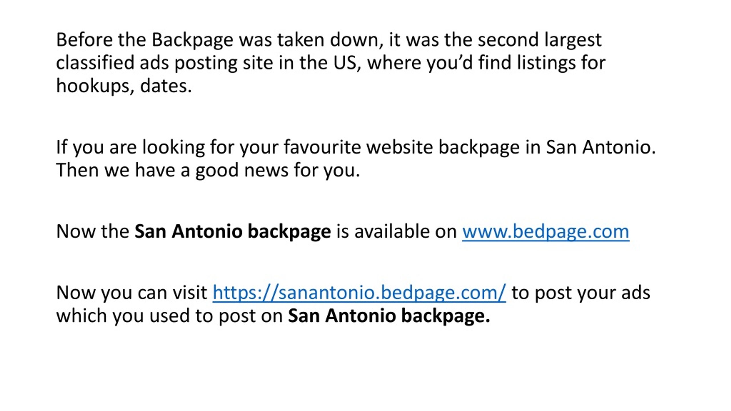 PPT - Backpage San Antonio PowerPoint Presentation, free download - ID ...