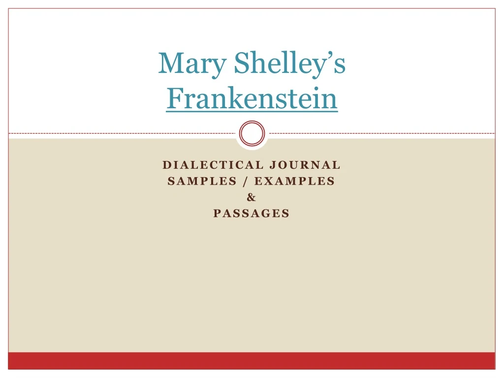 PPT - Mary Shelley’s Frankenstein PowerPoint Presentation, free ...