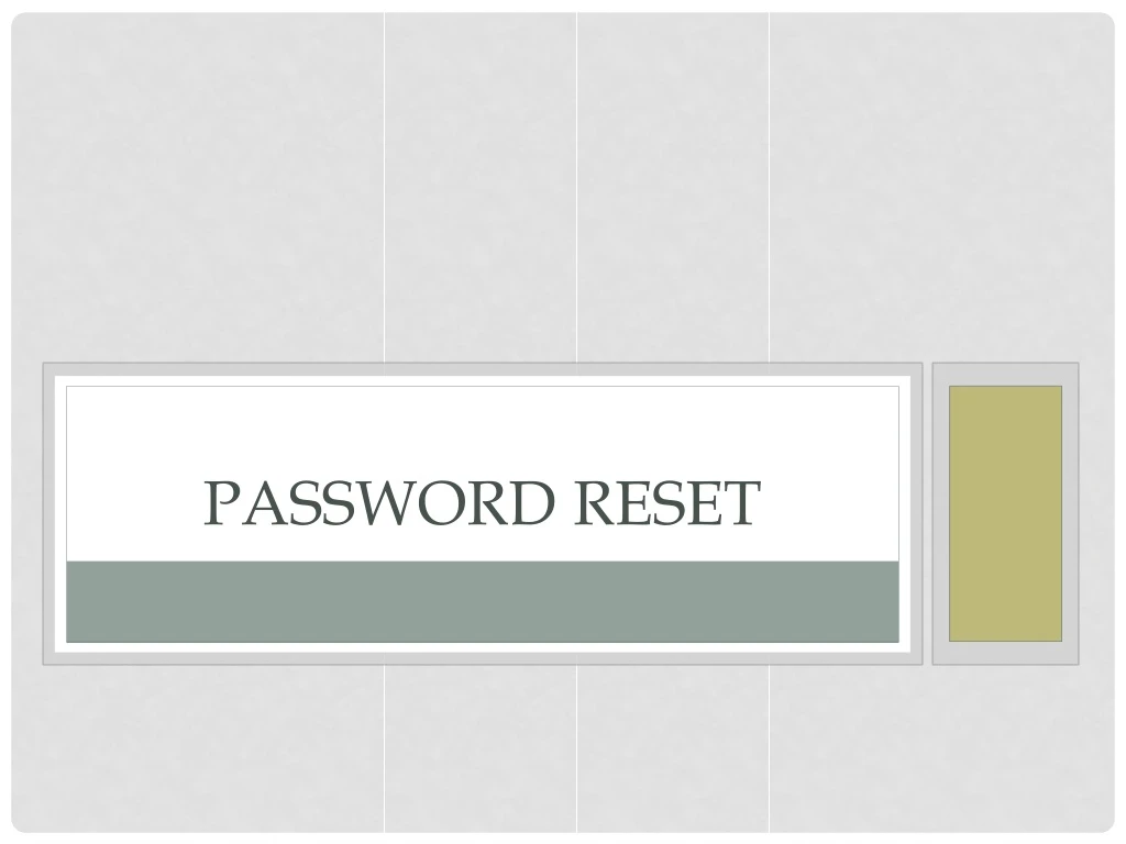 PPT - Password reset PowerPoint Presentation, free download - ID:8960220