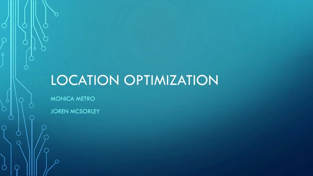 PPT - Location optimization PowerPoint Presentation, free download - ID ...