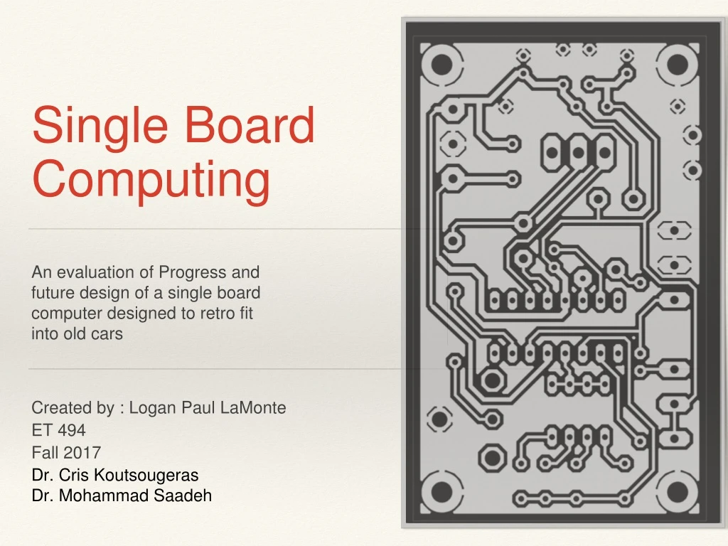 PPT - Single Board Computing PowerPoint Presentation, free download ...