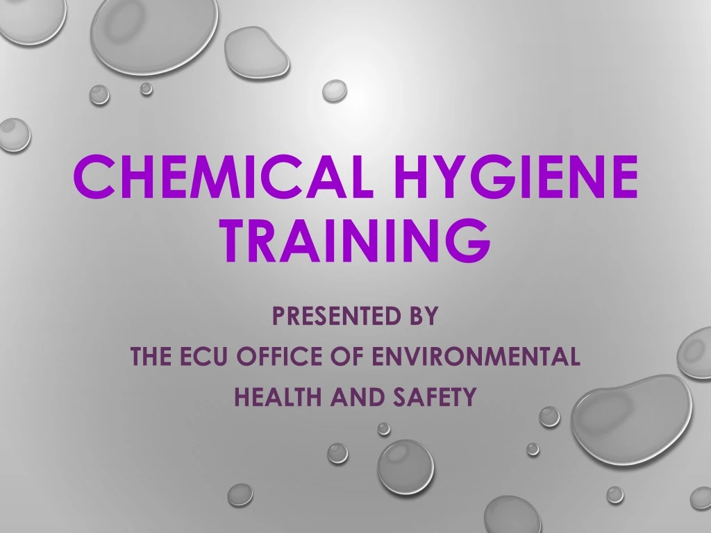 PPT - Chemical Hygiene Training PowerPoint Presentation, free download ...