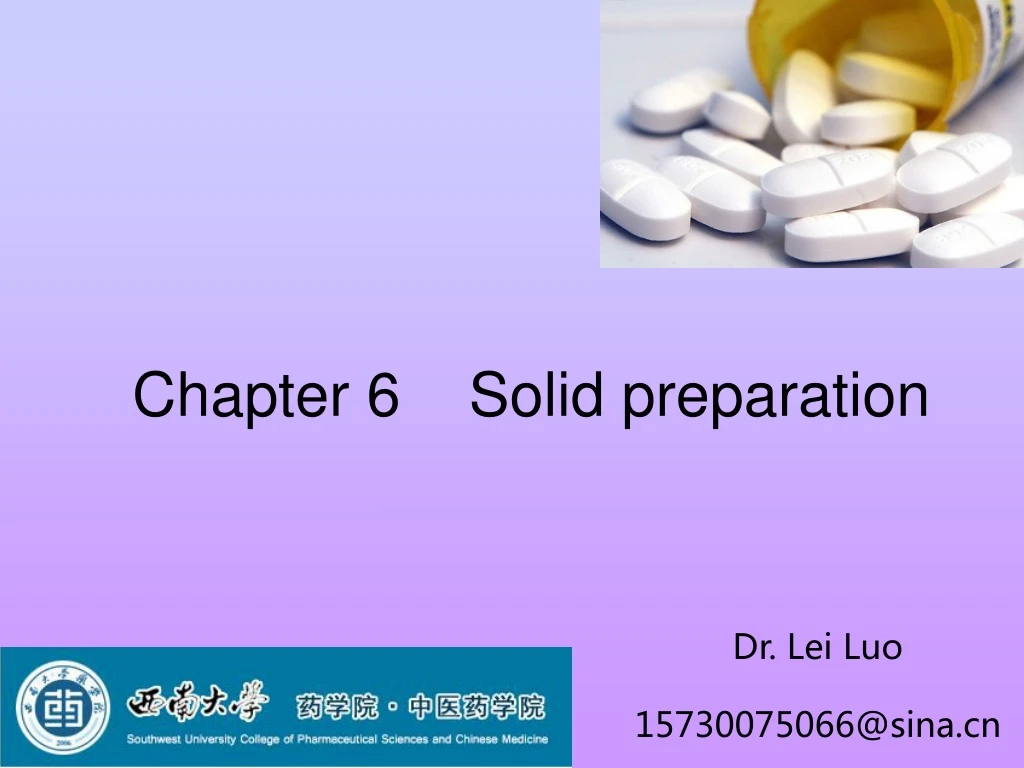 PPT - Chapter 6 Solid preparation PowerPoint Presentation, free ...