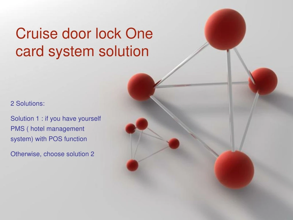 PPT - Cruise door lock One card system solution PowerPoint Presentation ...