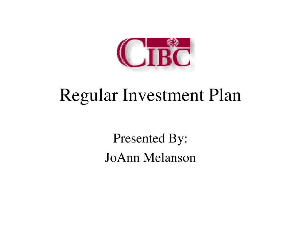 PPT - Regular Investment Plan PowerPoint Presentation, free download ...