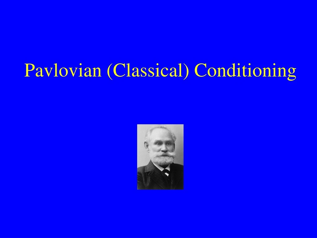 PPT - Pavlovian (Classical) Conditioning PowerPoint Presentation, free ...