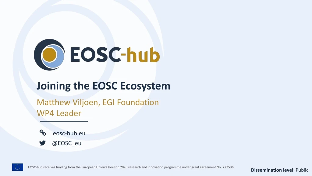 PPT - Joining the EOSC Ecosystem PowerPoint Presentation, free download ...