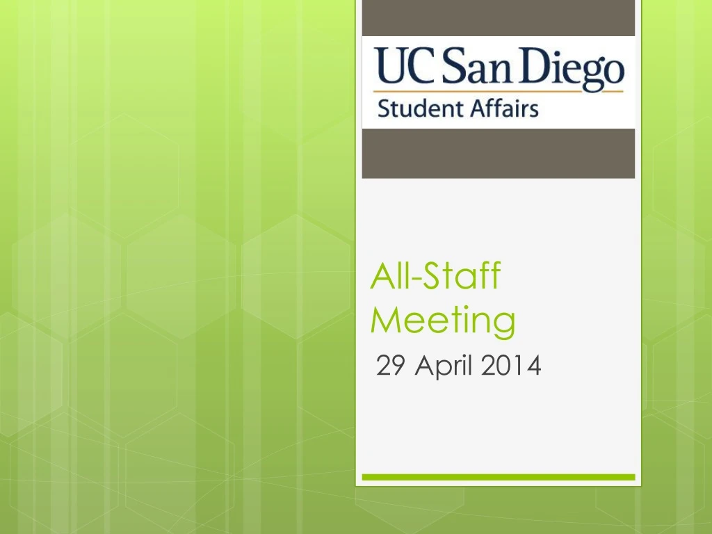 PPT - All-Staff Meeting PowerPoint Presentation, free download - ID:8964347