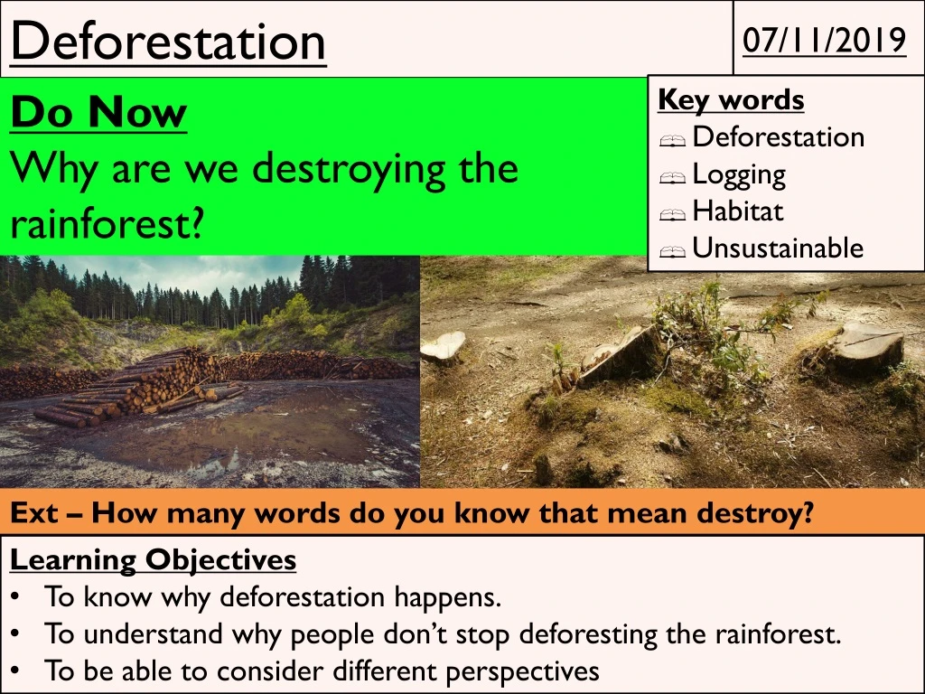 PPT - Deforestation PowerPoint Presentation, free download - ID:8964756