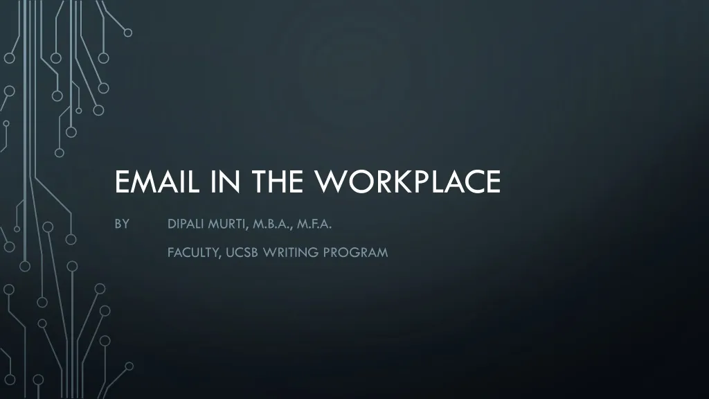 PPT - Email in the Workplace PowerPoint Presentation, free download ...