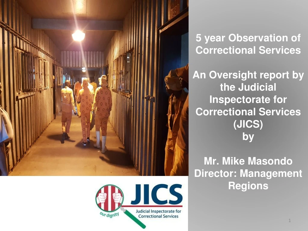 Ppt Judicial Inspectorate For Correctional Services Powerpoint