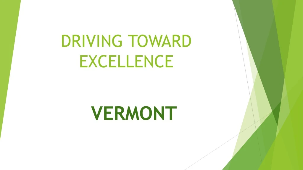 PPT - DRIVING TOWARD EXCELLENCE PowerPoint Presentation, free download ...