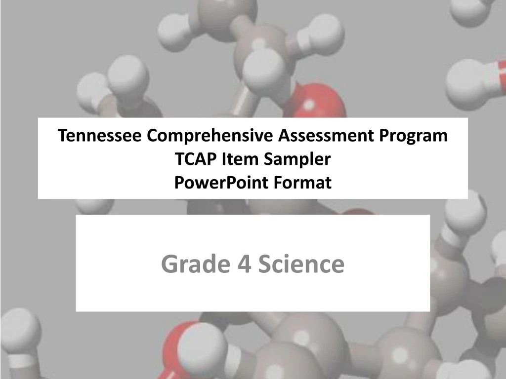PPT - Tennessee Comprehensive Assessment Program TCAP Item Sampler ...