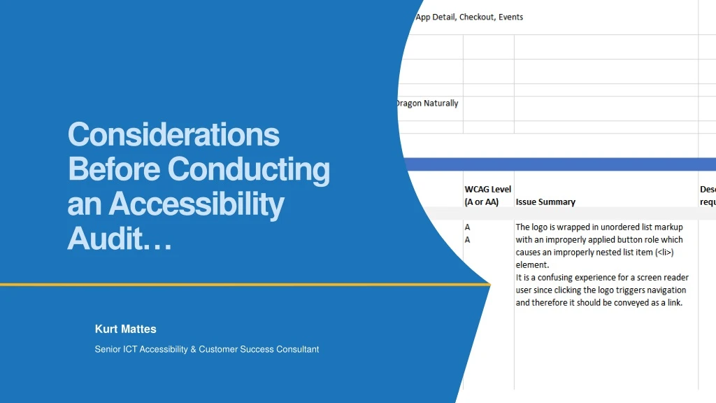 PPT - Considerations Before Conducting an Accessibility Audit ...