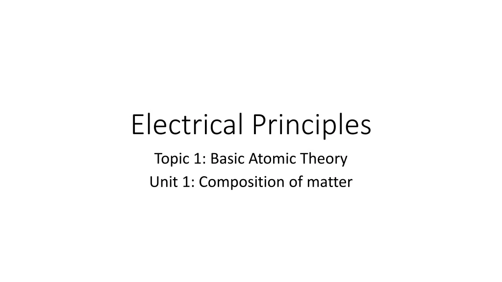 PPT - Electrical Principles PowerPoint Presentation, free download - ID ...