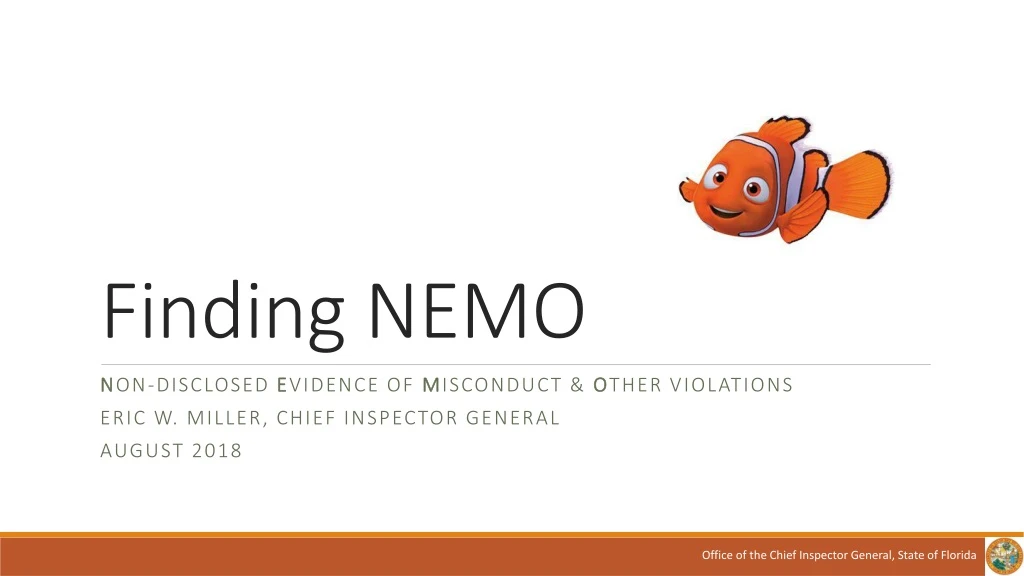 PPT - Finding NEMO PowerPoint Presentation, free download - ID:8977005