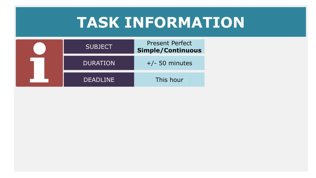 PPT - TASK INFORMATION PowerPoint Presentation, free download - ID:8977795